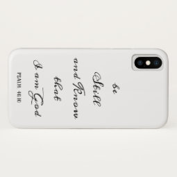 Be Still Inspirational Bible Quote Phone Case | Zazzle