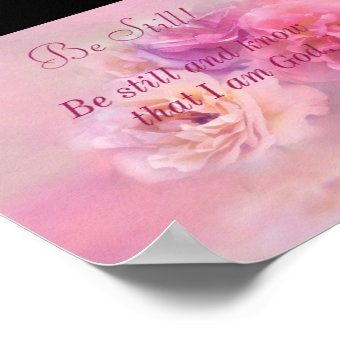 Be Still Poster | Zazzle