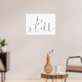 BE STILL POSTER | Zazzle