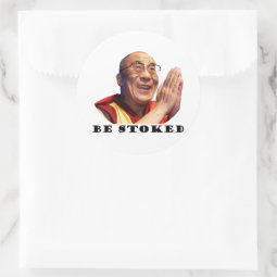 Be Stoked Classic Round Sticker | Zazzle