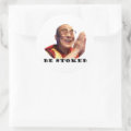 Be Stoked Classic Round Sticker | Zazzle
