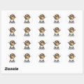 Be The Change Positive Coin Pun Classic Round Sticker | Zazzle