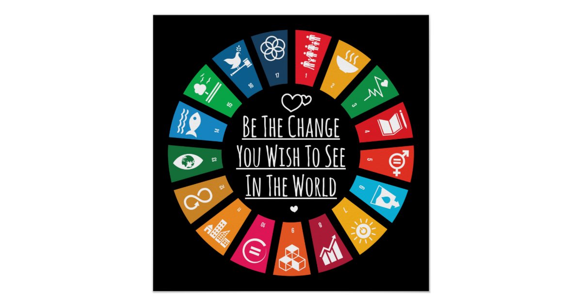 Be The Change Poster | Zazzle