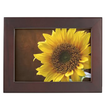 Be The Sunflower Personalized Add Your Photo Memory Box | Zazzle