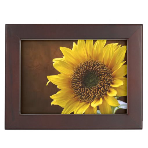 Be The Sunflower Personalized Add Your Photo Memory Box | Zazzle