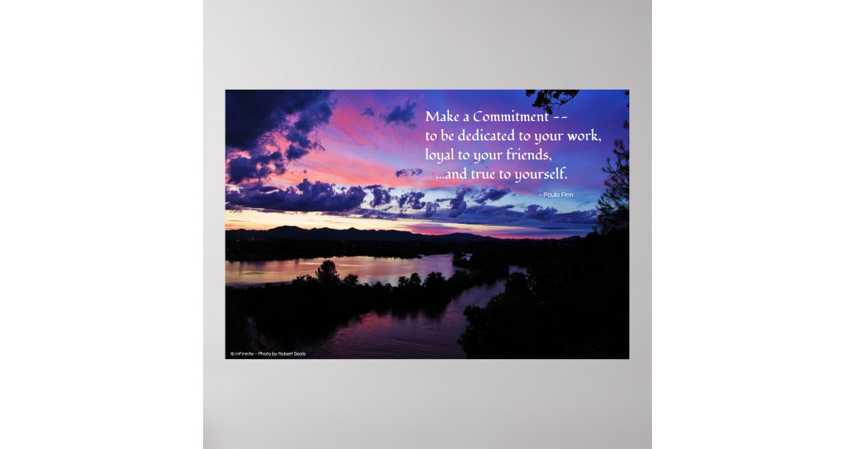 Be True to Yourself...Inspirational Poster | Zazzle