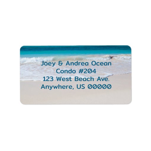 Beach and Ocean Custom Address Labels | Zazzle