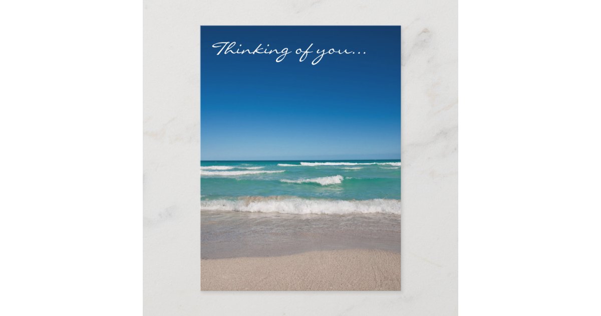 Beach and waves - Postcard | Zazzle