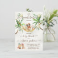 Beach Baby Shower Tropical Hammock Invitation | Zazzle