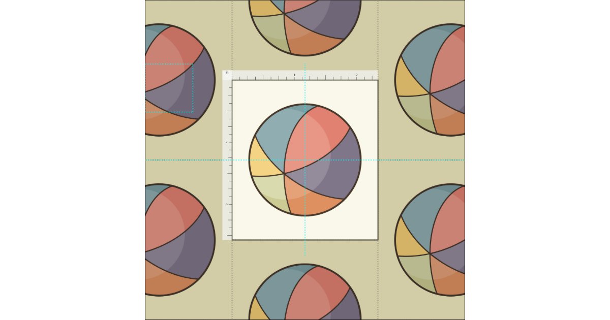 Beach Ball Pattern Fabric | Zazzle