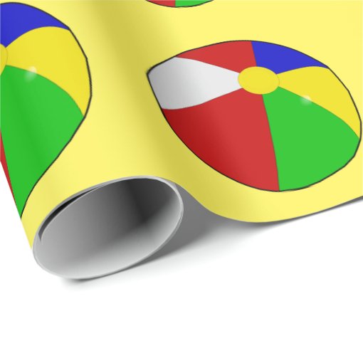 Beach Ball Wrapping Paper | Zazzle