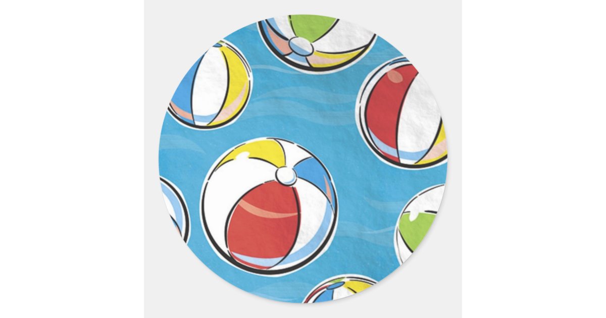 Beach Balls Sticker | Zazzle