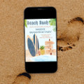 Beach Bash Graduation Party Surfboard Invitation | Zazzle