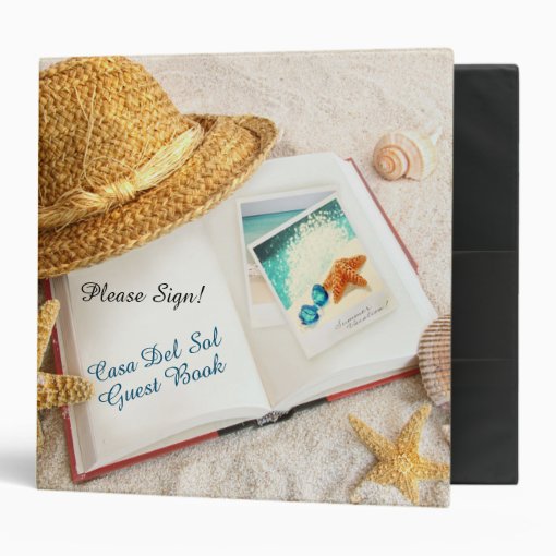 Beach Binder - Guest Book - Notebook | Zazzle