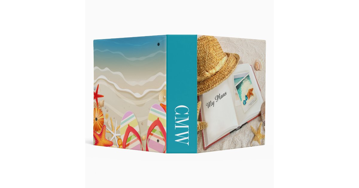 Beach Binder Notebook | Zazzle