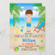 Beach birthday invitation Beach invitation for boy | Zazzle