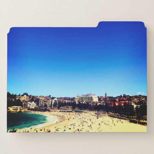 Beach Blues Aquas Custom Modern File Folder | Zazzle