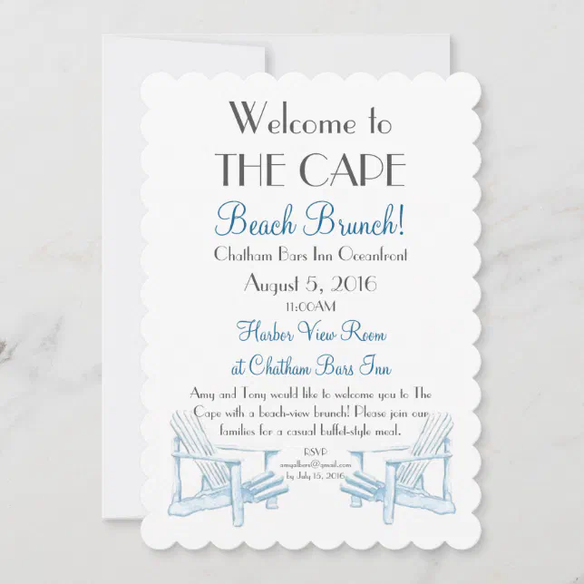 Beach Brunch Invitation | Zazzle
