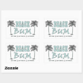 Beach Bum Stickers | Zazzle