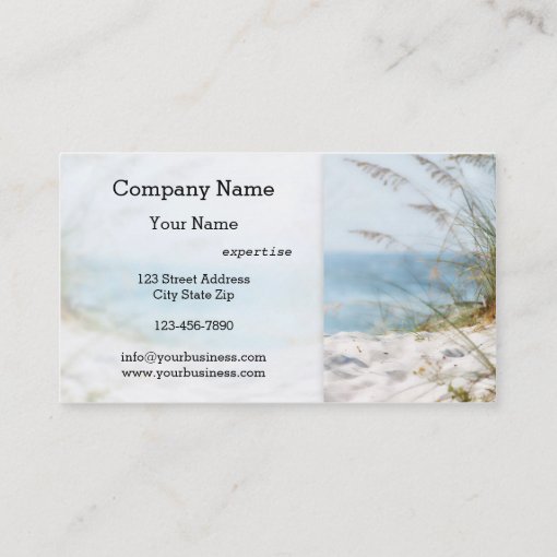 Beach Business Card | Zazzle