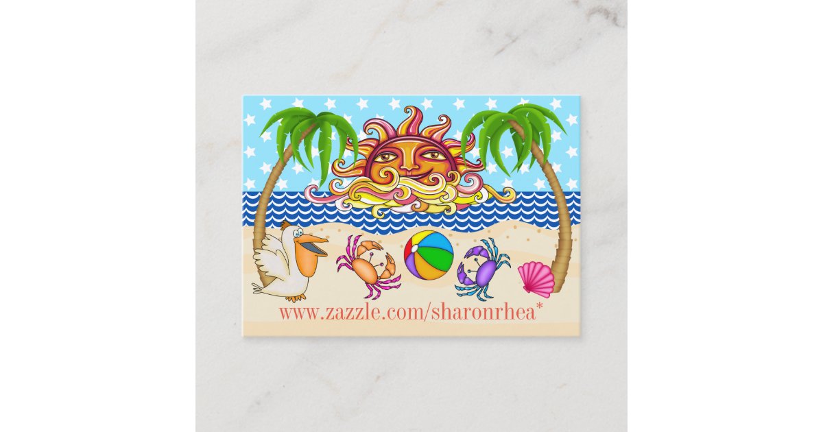 Beach Business Card | Zazzle