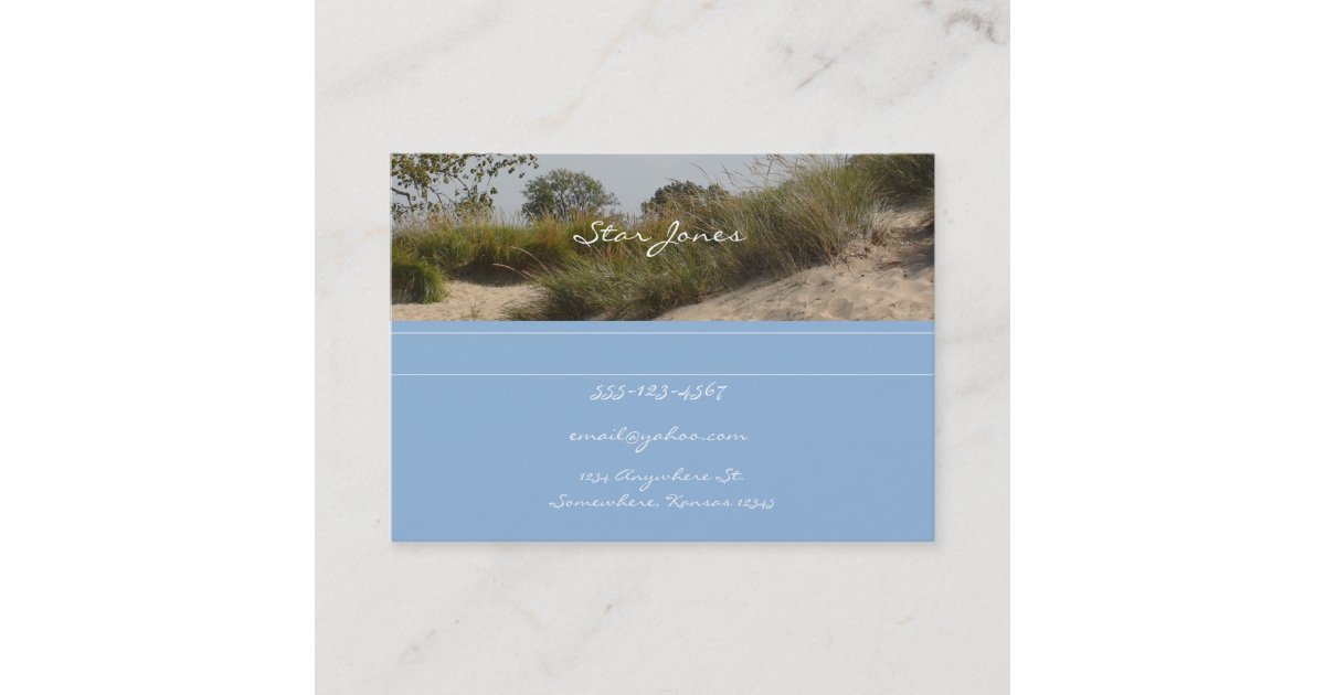 Beach business card | Zazzle
