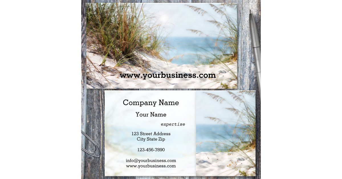 Beach Business Card | Zazzle
