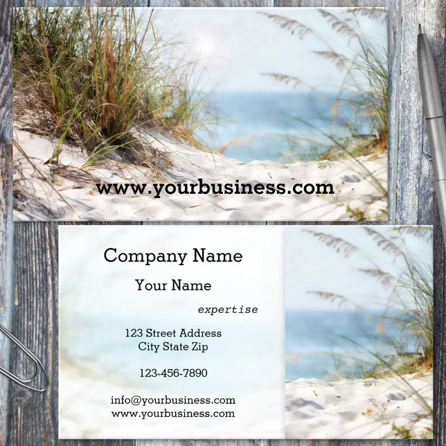 Beach Business Card | Zazzle