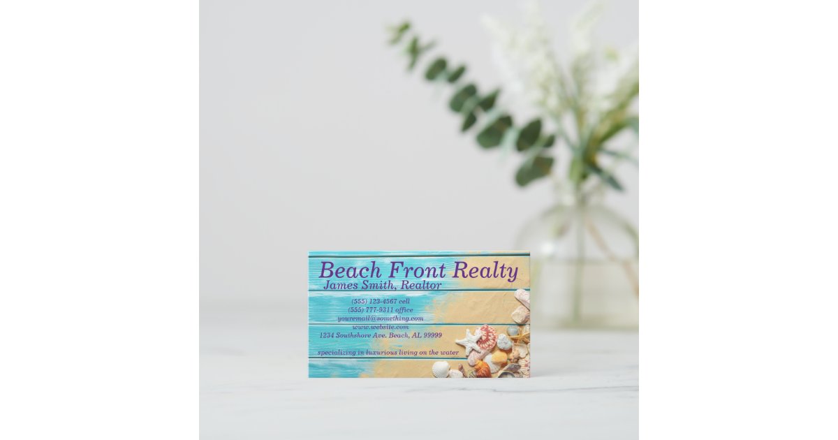 Beach Business Card | Zazzle