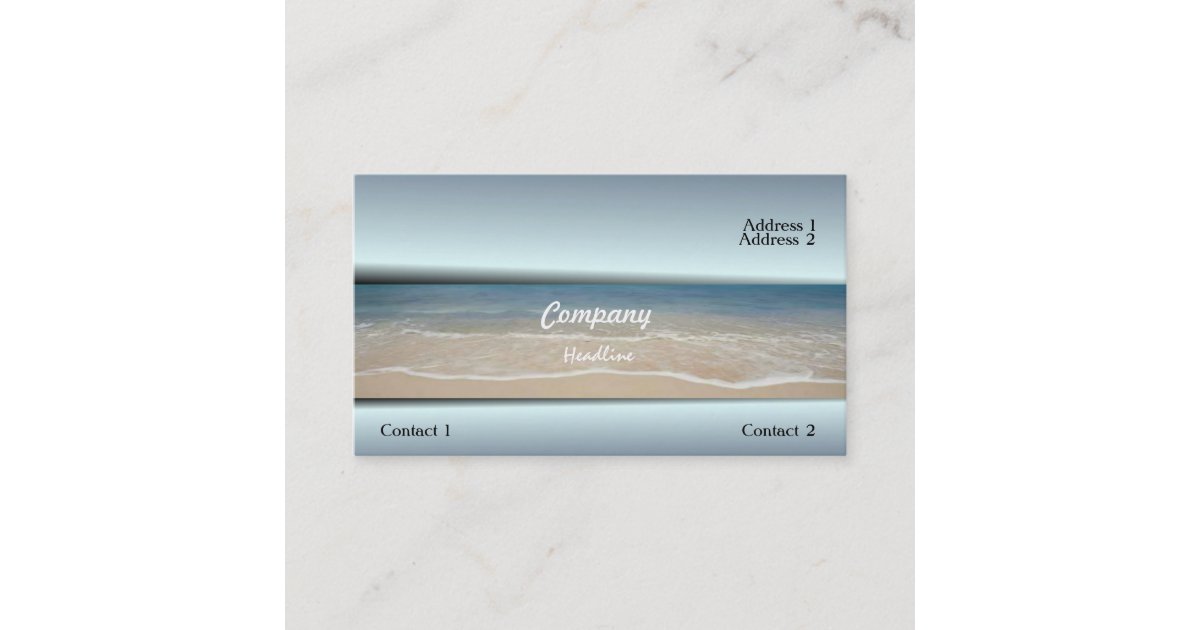 Beach Business Card | Zazzle