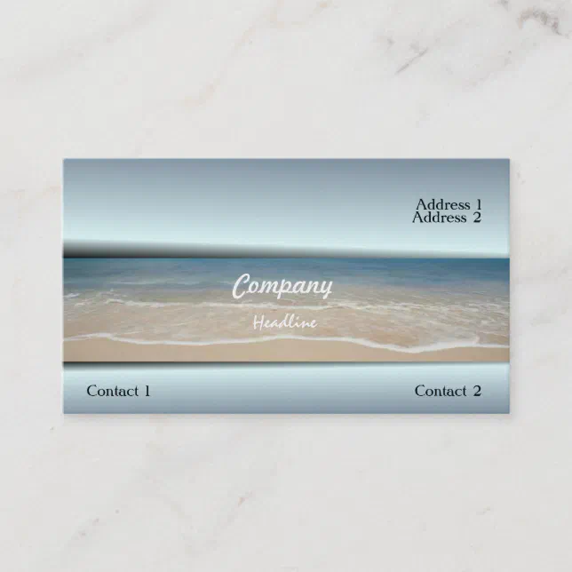 Beach Business Card | Zazzle