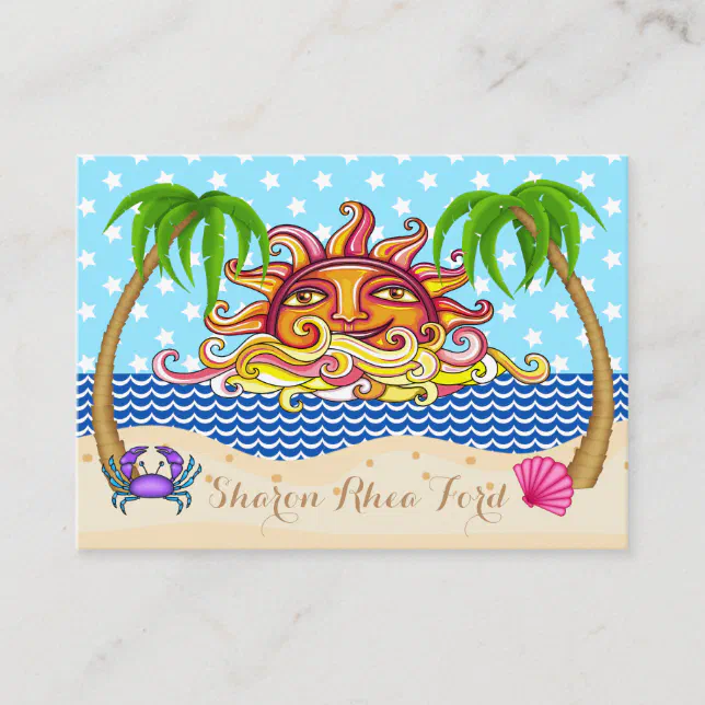 Beach Business Card 2 - SRF | Zazzle