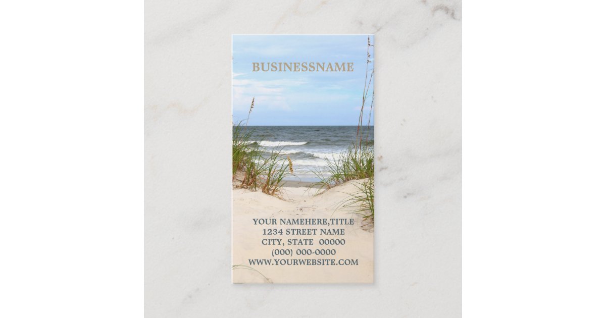 Beach Business Cards | Zazzle