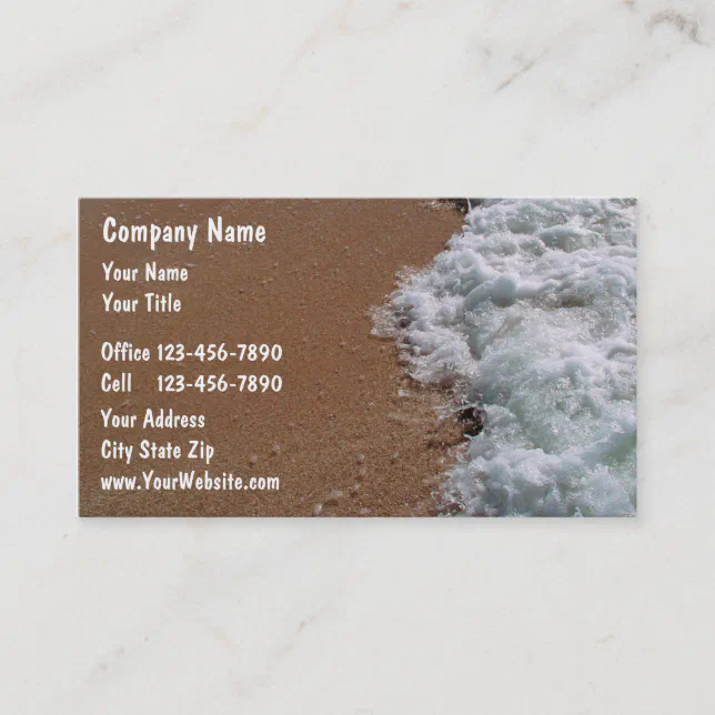 Beach Business Cards | Zazzle