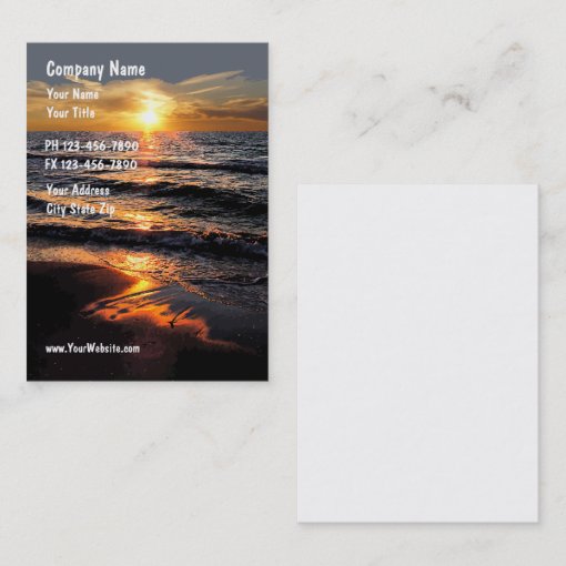 Beach Business Cards | Zazzle