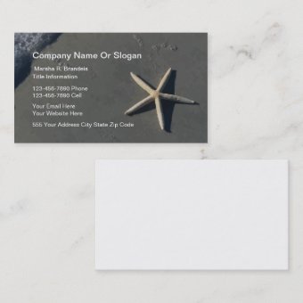 Beach Business Cards | Zazzle