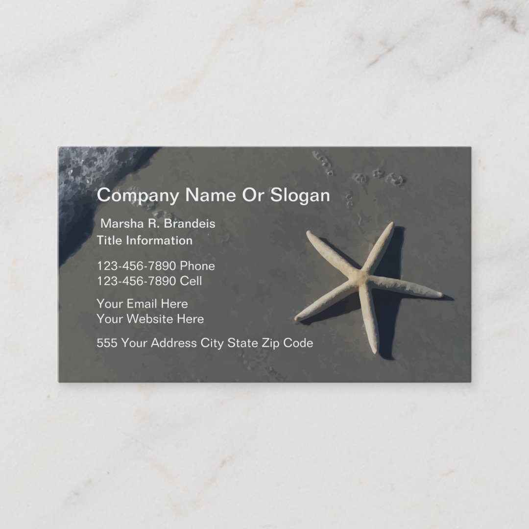 Beach Business Cards | Zazzle
