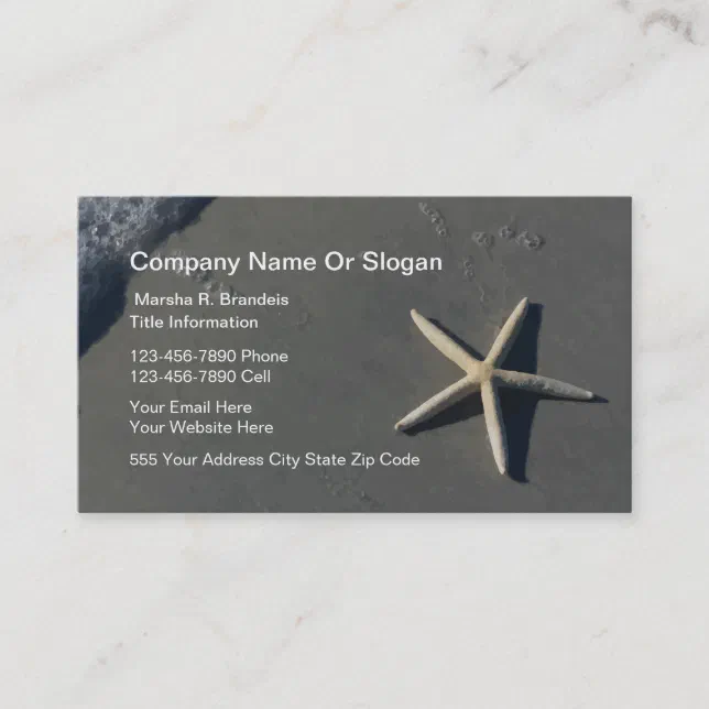 Beach Business Cards | Zazzle