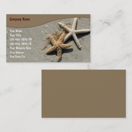 Beach Business Cards | Zazzle