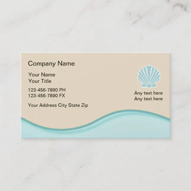 Beach Business Cards | Zazzle