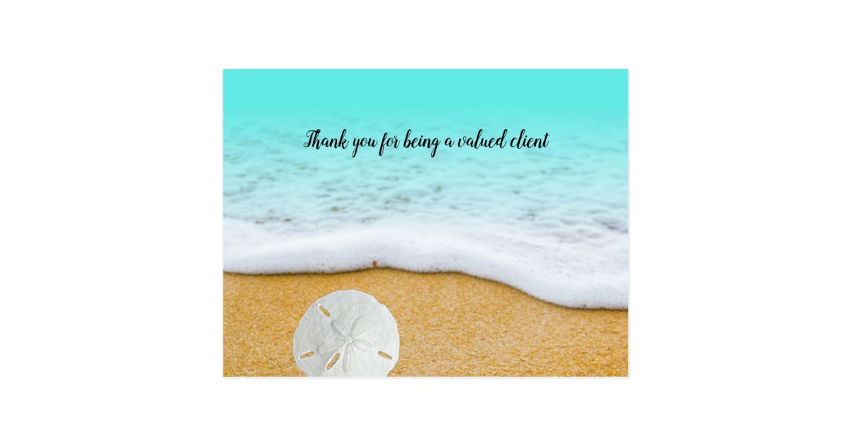Beach Business Thank You Advertisement Postcard | Zazzle.com