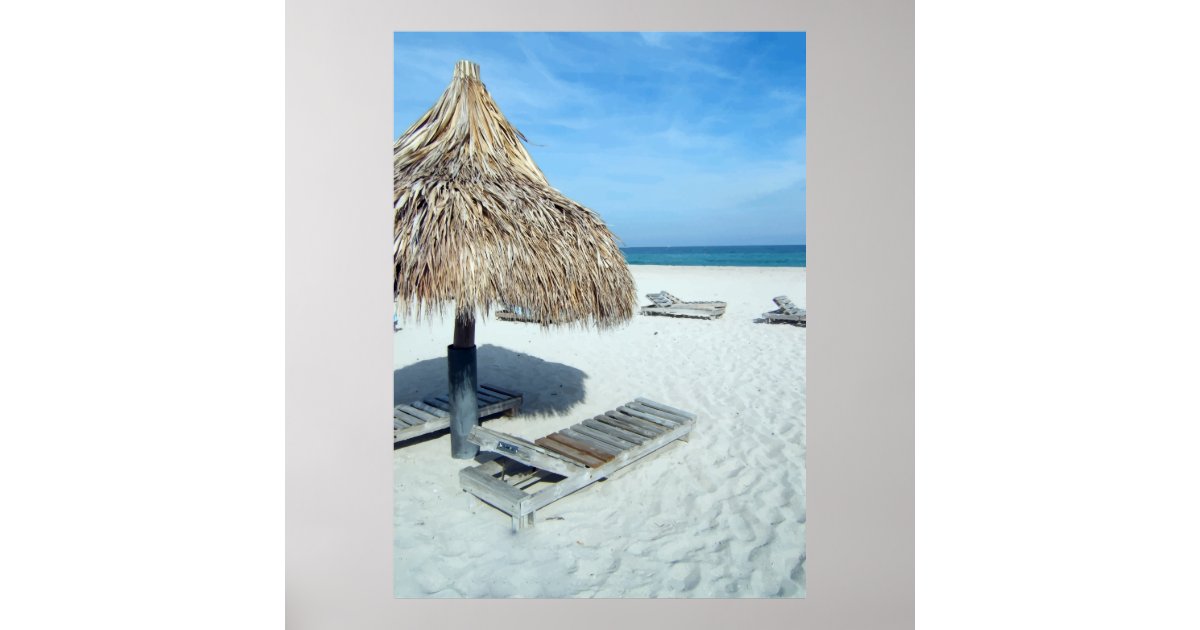 Beach Cabana Luau Party Photo Booth Backdrop Poster | Zazzle