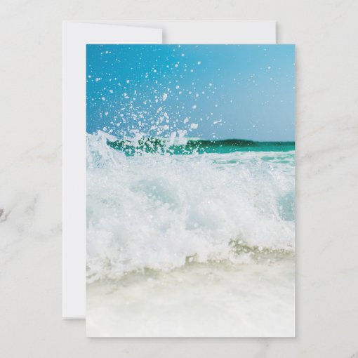 Beach Celebration of Life | Ocean Funeral Invitation | Zazzle