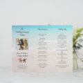 Beach Ceremony Program Photo Template Starfish | Zazzle