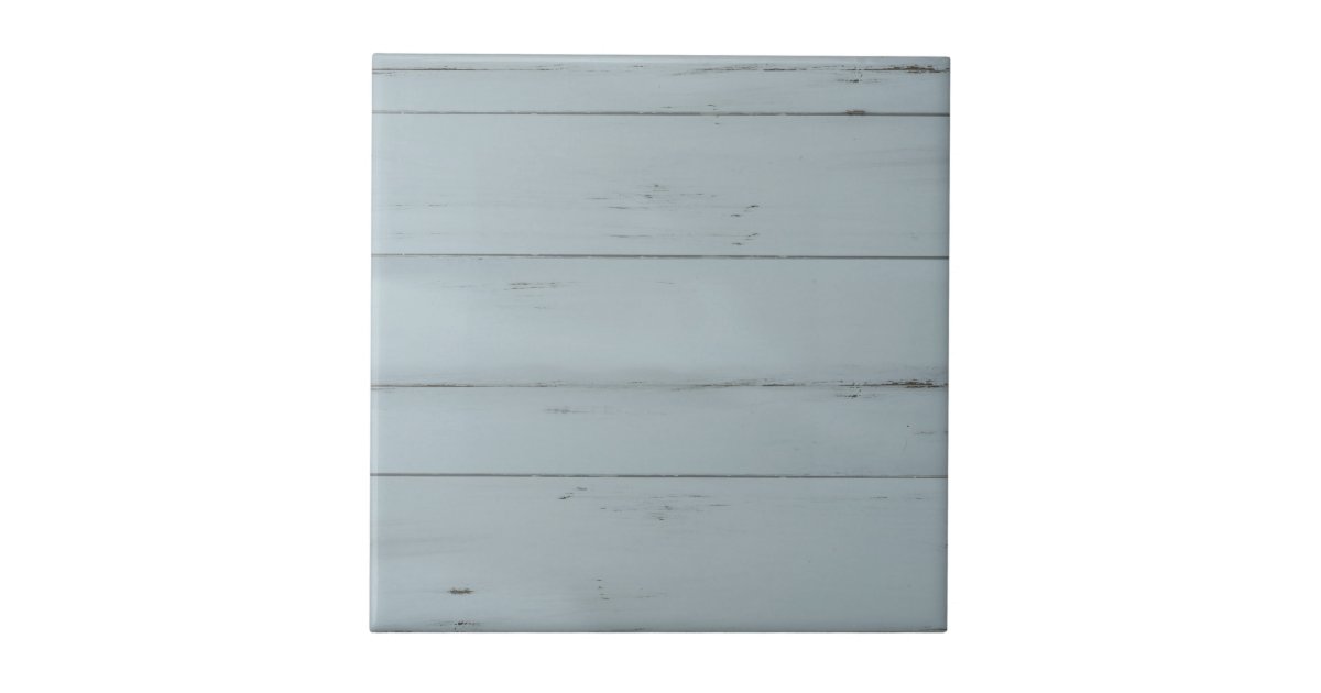 Beach Coastal Ocean Matching Dusty Blue Wood Ceramic Tile | Zazzle