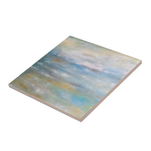 Beach Coastal Theme Abstract Beach Art Ceramic Tile | Zazzle
