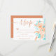 Beach coral teal floral watercolor rsvp wedding | Zazzle