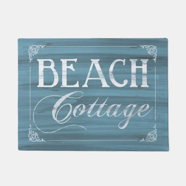 Beach Cottage Welcome Mat | Zazzle