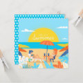 Beach Days Summer Greeting Card | Zazzle