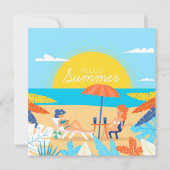 Beach Days Summer Greeting Card | Zazzle